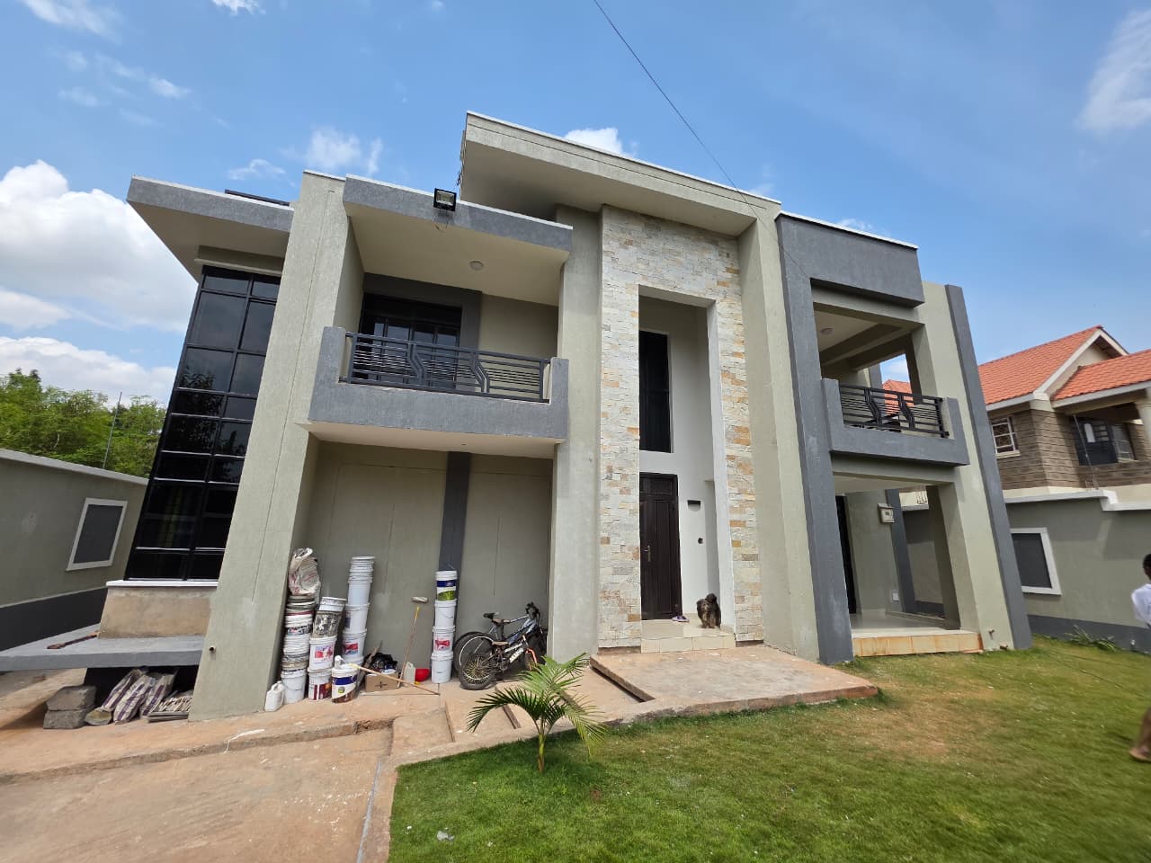 Machakos White Wall Cladding in Ruiru, Kiambu Project - BV Natural Stones
