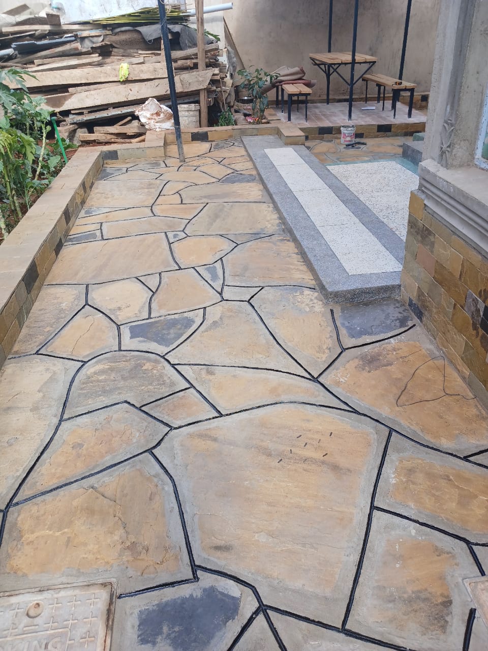 Mazeras Floor Installation in Nairobi, Kenya - BV Natural Stones